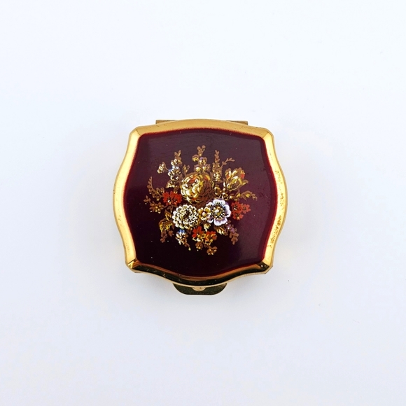Other | Floral Vintage Pill Box By Stratton Made In England | Poshmark